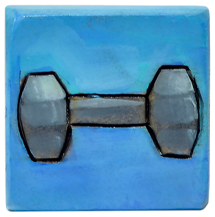 Dumbbell Small Perpetual Calendar Magnet | Sticks Handmade