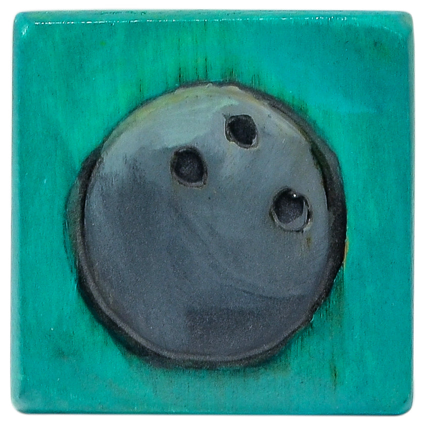 Bowling Ball Small Perpetual Calendar Magnet | Sticks Handmade