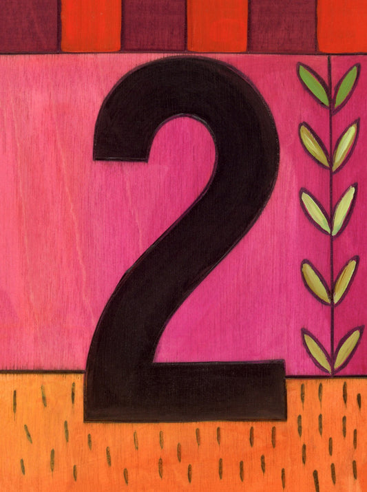 "2" House Number Plaque | Sincerely, Sticks