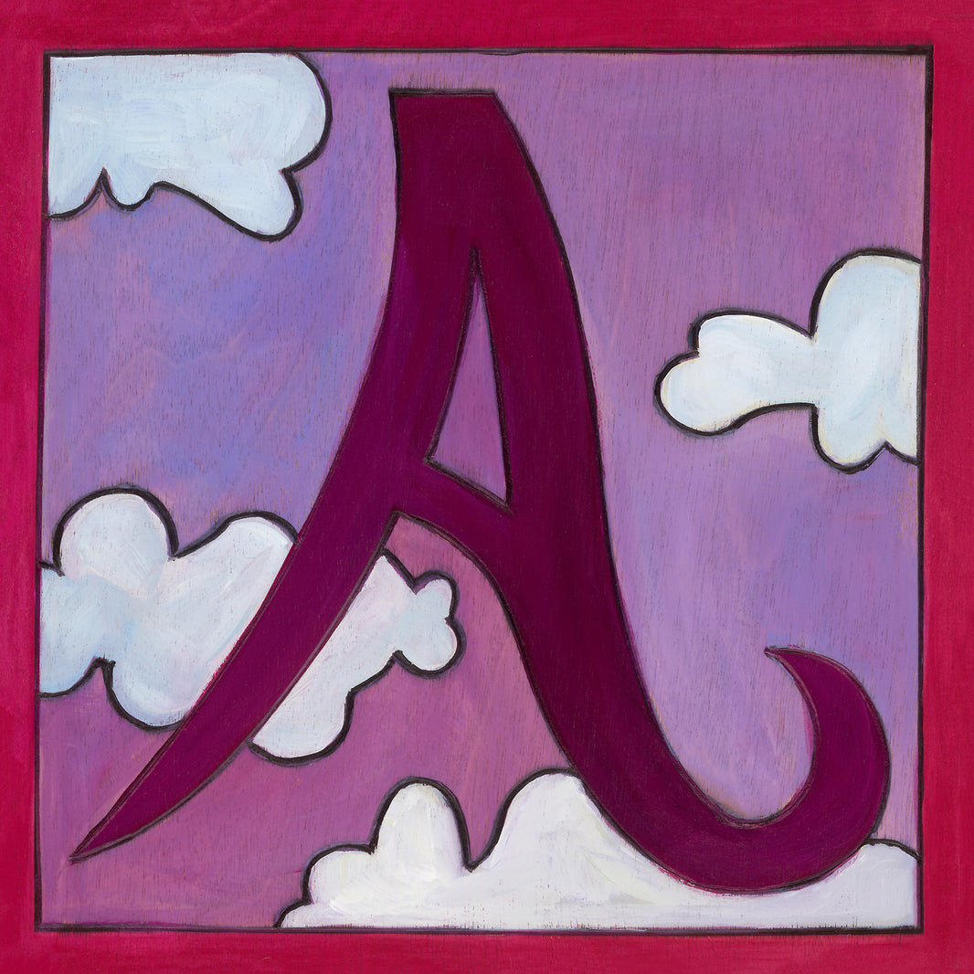 "A" Alphabet Letter Plaque | Sincerely, Sticks