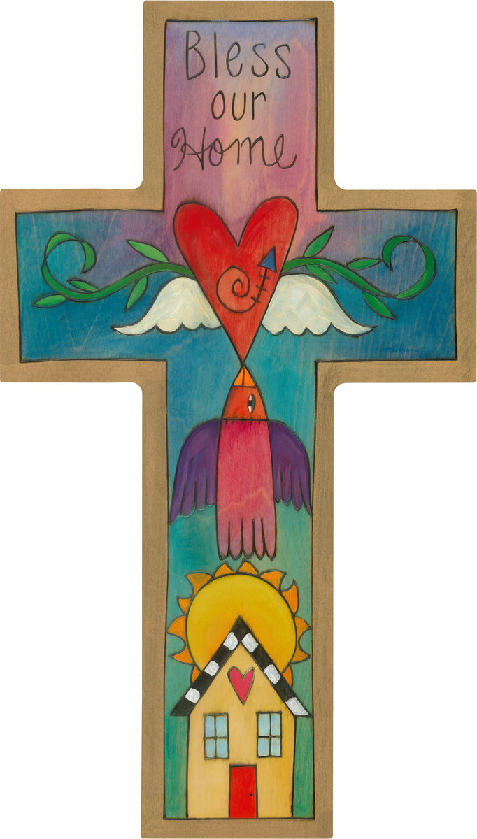 "Blessings" Cross Plaque | Sincerely, Sticks