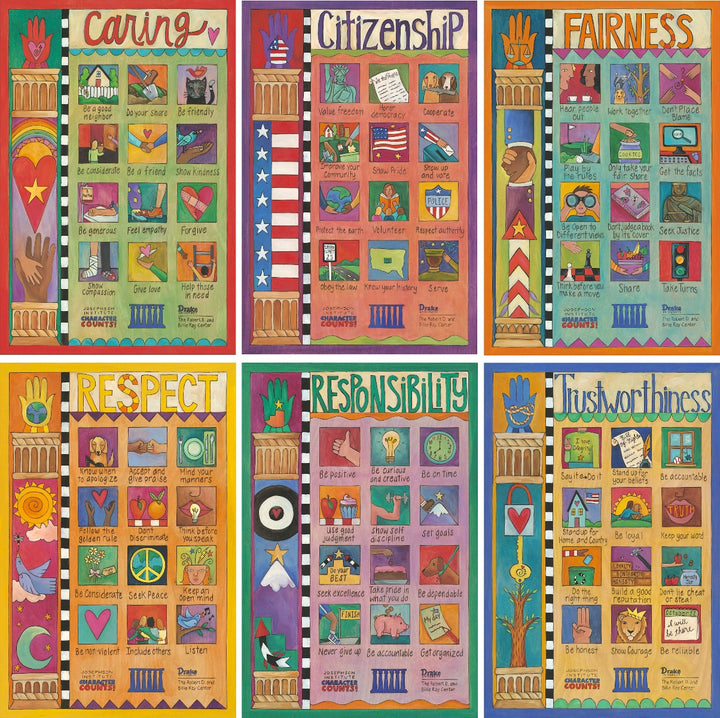 CHARACTER COUNTS! Poster Set 2018 Edition | Sticks Handmade