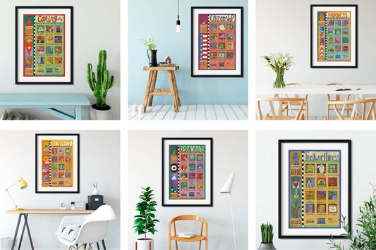 CHARACTER COUNTS! Poster Set 2018 Edition | Sticks Handmade