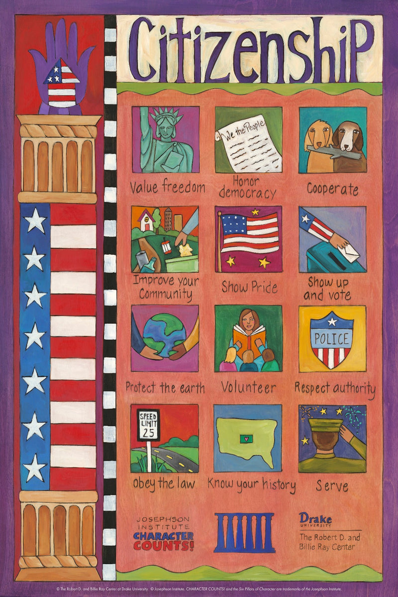 CHARACTER COUNTS! Poster Set 2018 Edition | Sticks Handmade