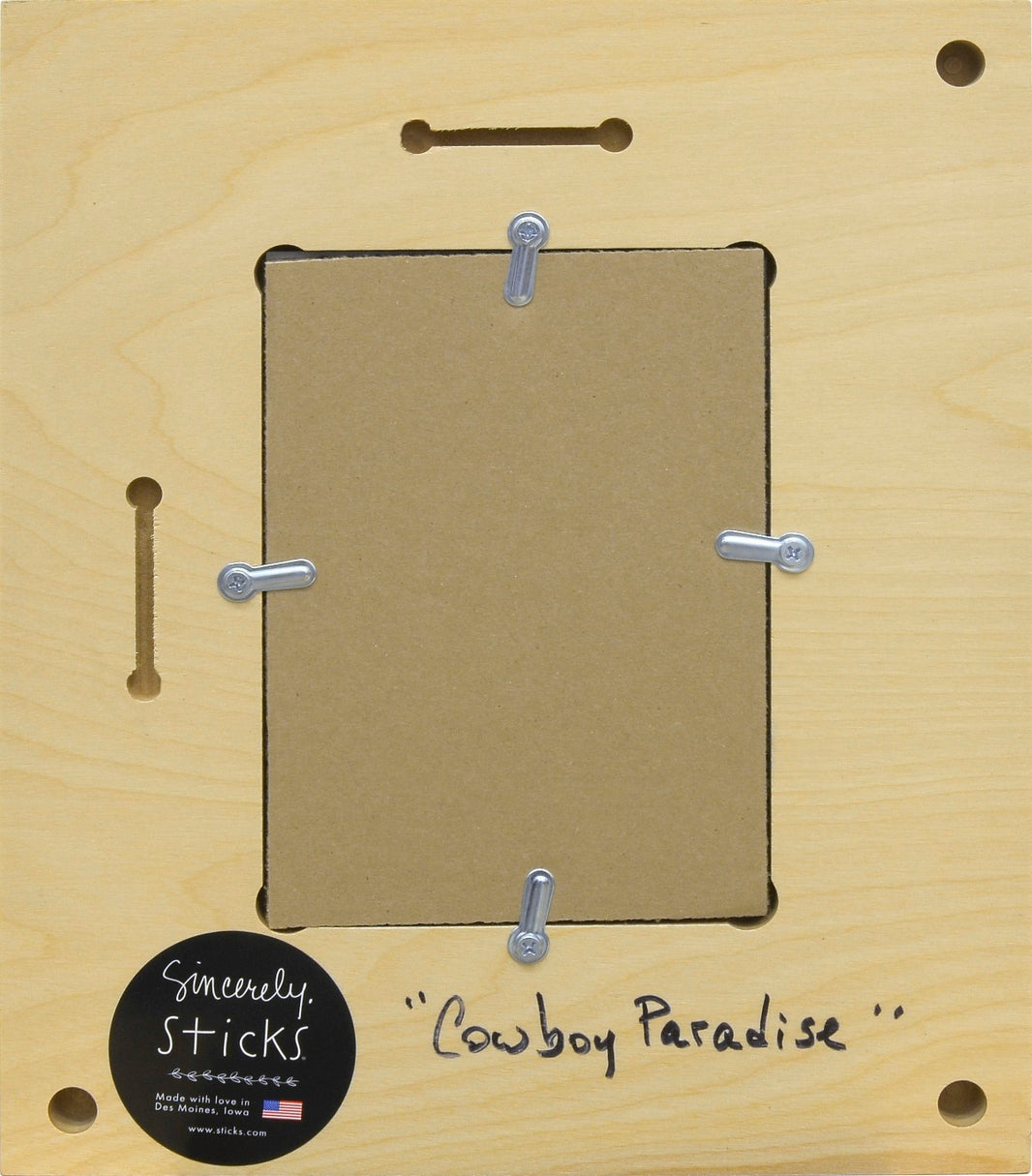"Cowboy Paradise" Picture Frame | Sincerely, Sticks
