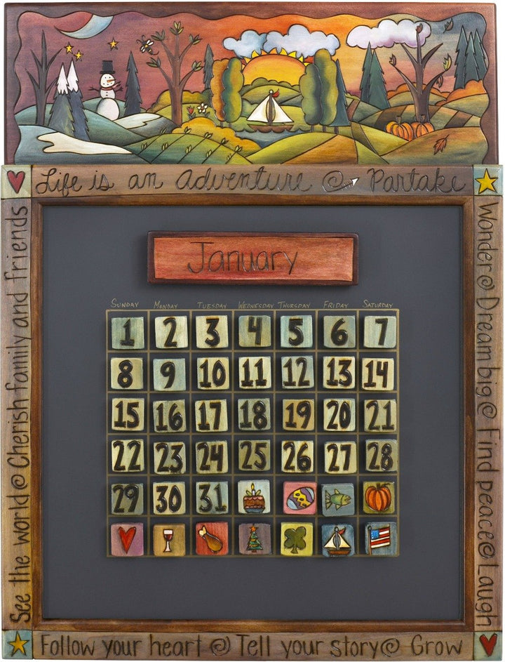 Small Perpetual Calendar | Sticks Handmade