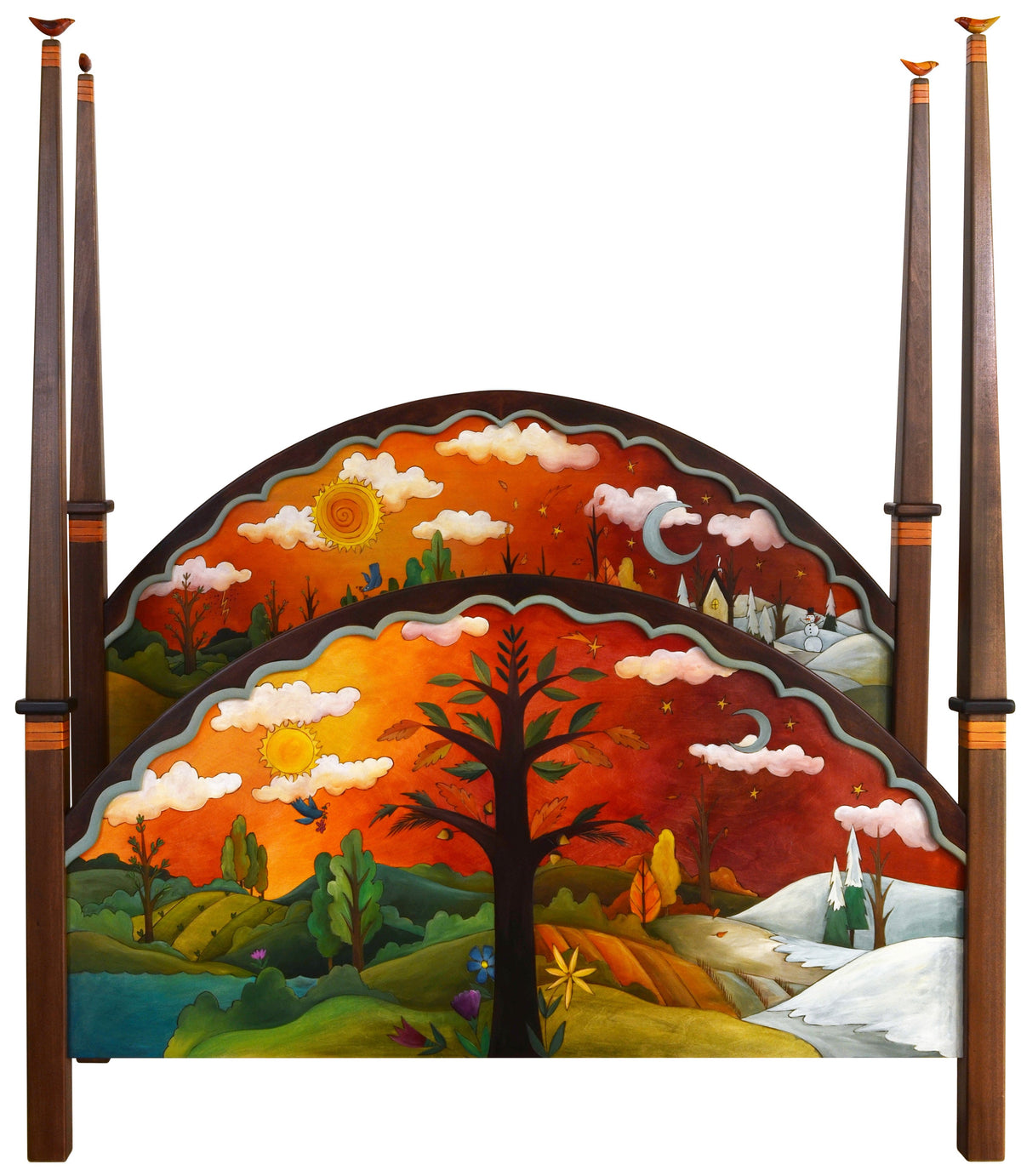 Queen Bed D73561 | Sticks Handmade