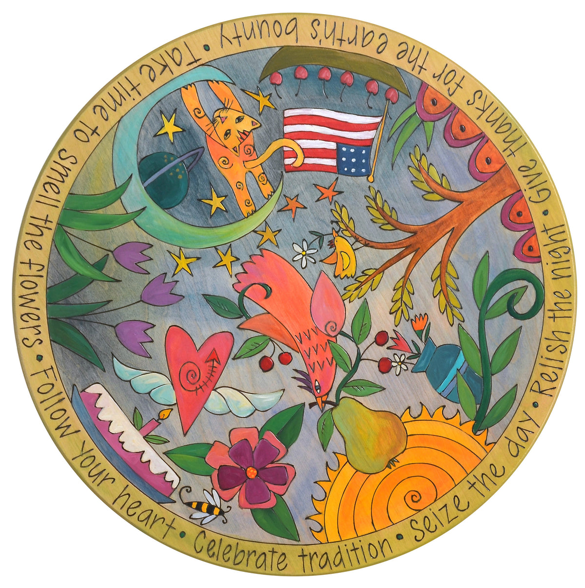 20" Lazy Susan D75589 | Sticks Handmade