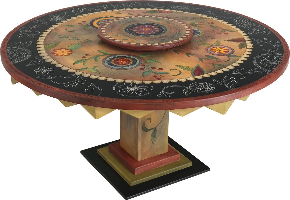 60" Round Dining Table D75937 | Sticks Handmade