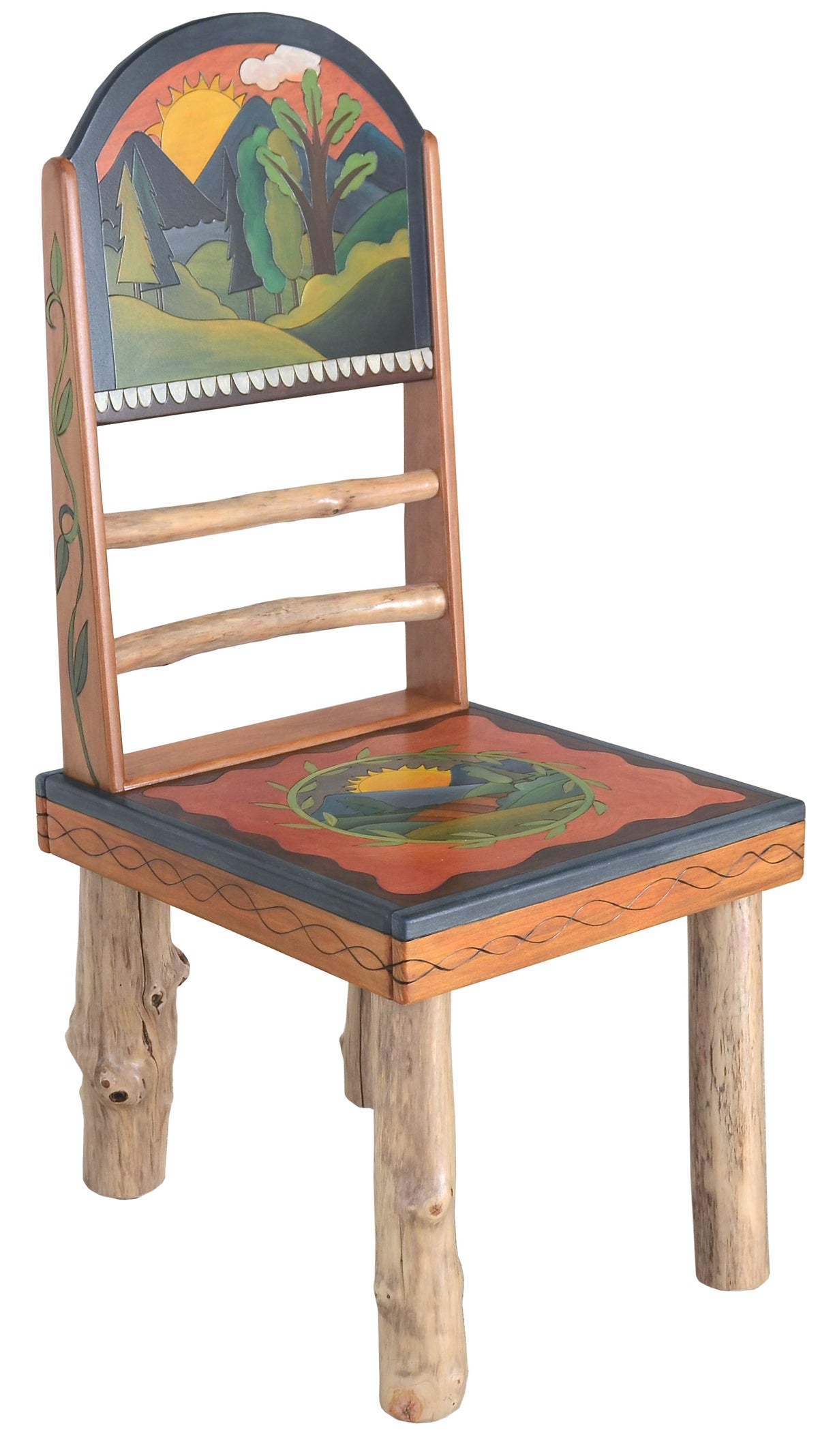 Desk with Shelf D76308 | Sticks Handmade