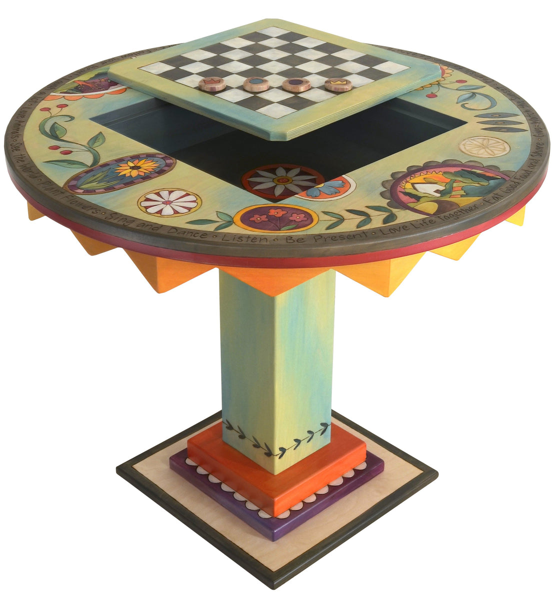 Flip-Top Game Table D76400 | Sticks Handmade