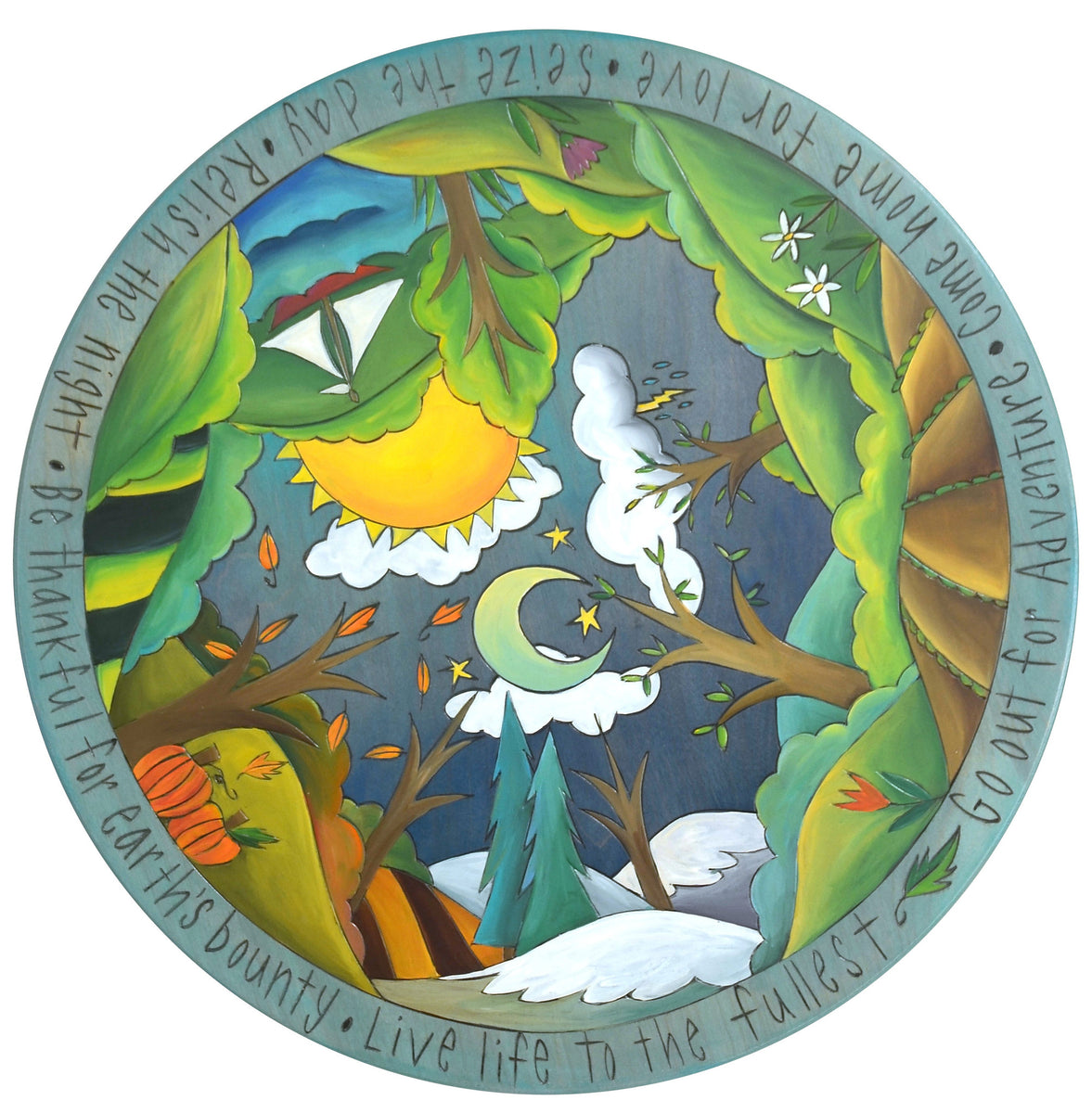 20" Lazy Susan D78114 | Sticks Handmade