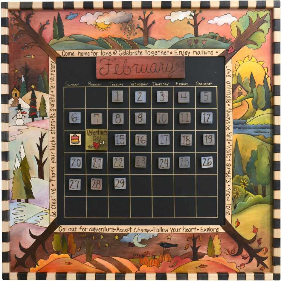 Large Perpetual Calendar D79599 | Sticks Handmade