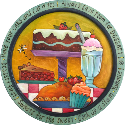 20" Round Tray D79734 | Sticks Handmade