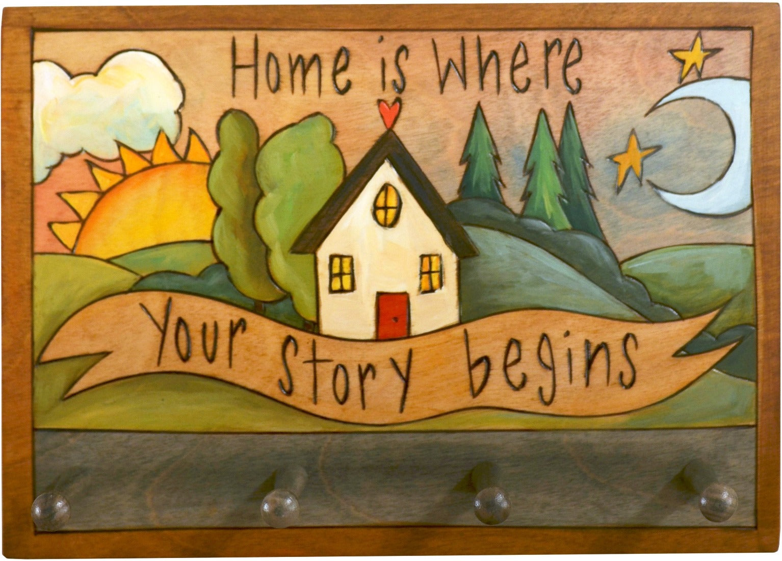 Key Ring Plaque D79872 | Sticks Handmade