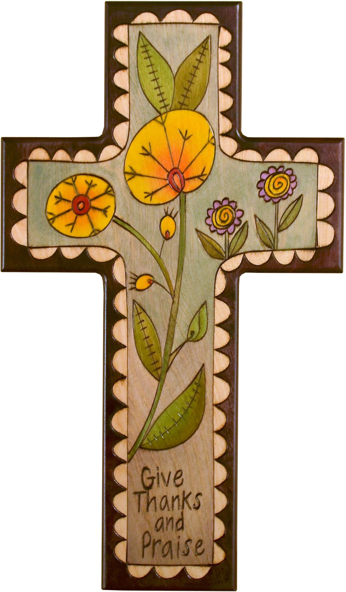 Cross Plaque D710011 | Sticks Handmade