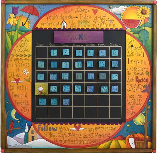 Large Perpetual Calendar D710376 | Sticks Handmade
