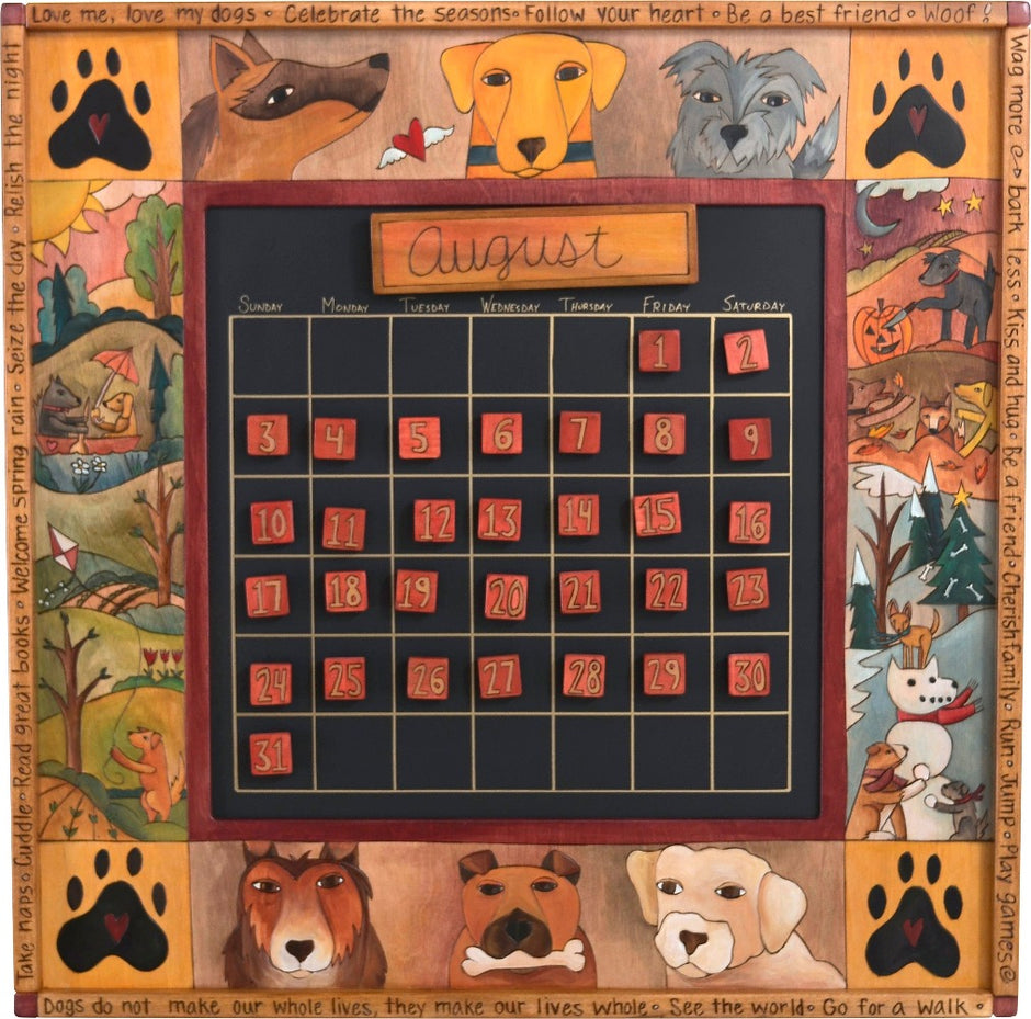 Large Perpetual Calendar D710851 | Sticks Handmade