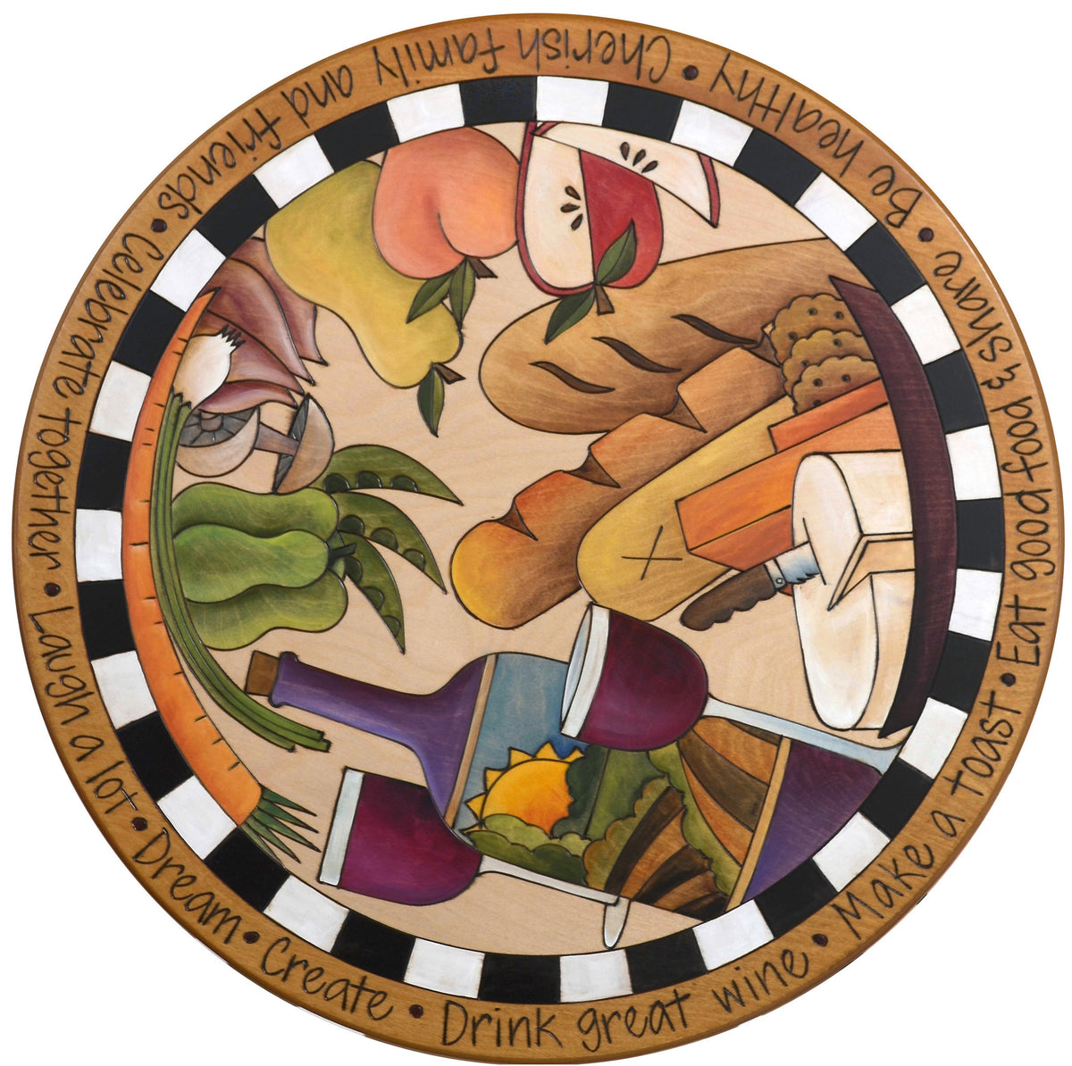 20" Lazy Susan D711595 | Sticks Handmade