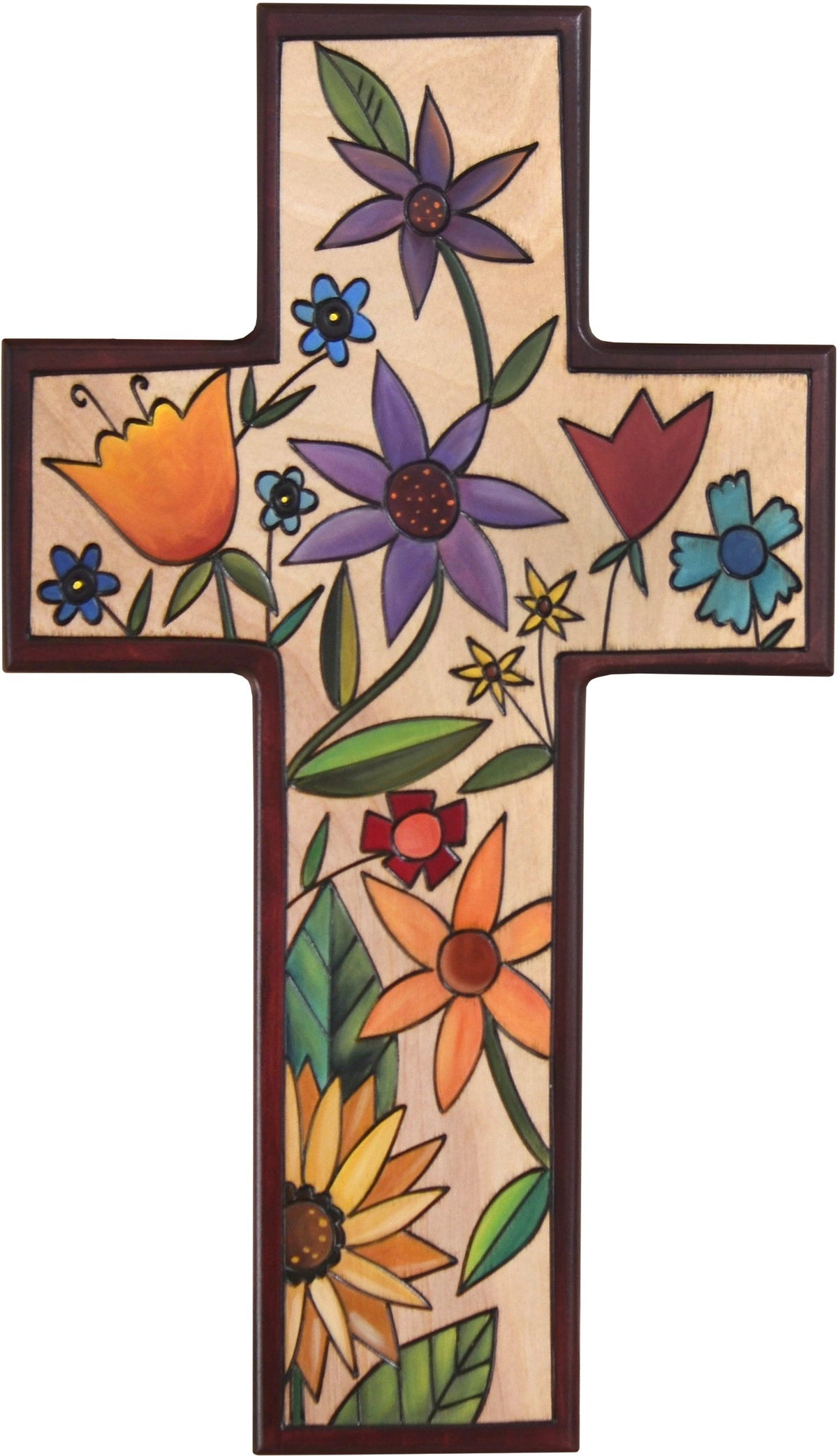 Cross Plaque D711617 | Sticks Handmade