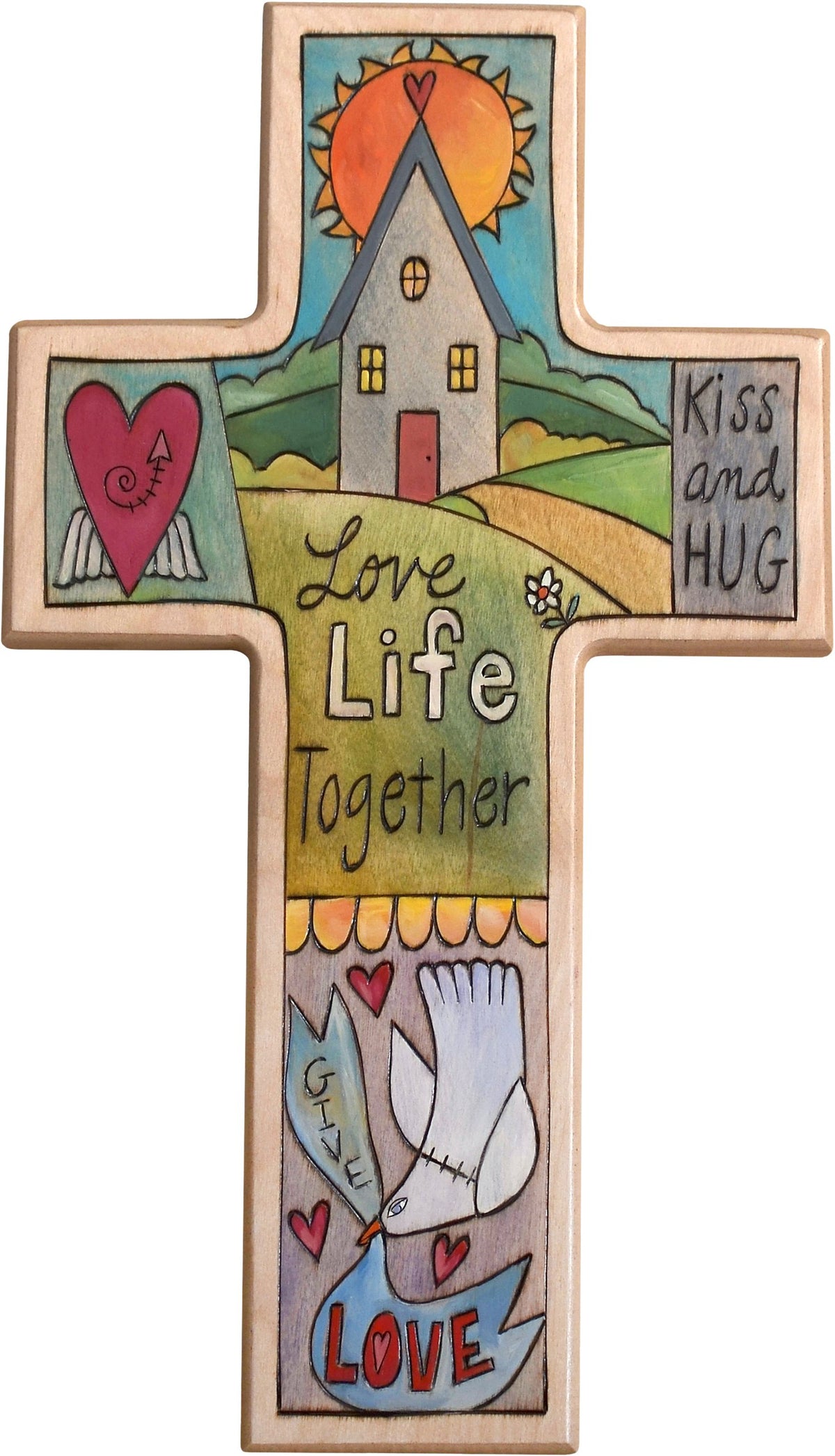 Cross Plaque D712983 | Sticks Handmade