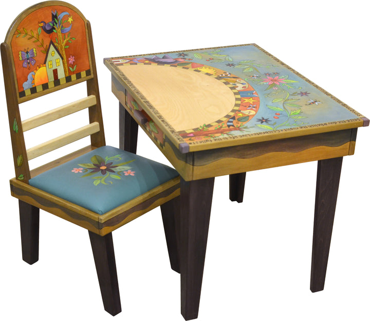 Small Desk D714215 | Sticks Handmade