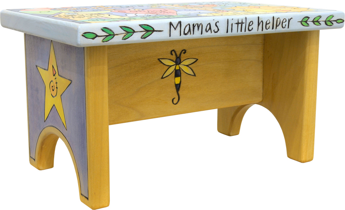 Step Stool D714990 | Sticks Handmade