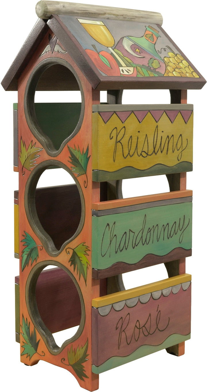 3 Bottle Wine Rack D716349 | Sticks Handmade