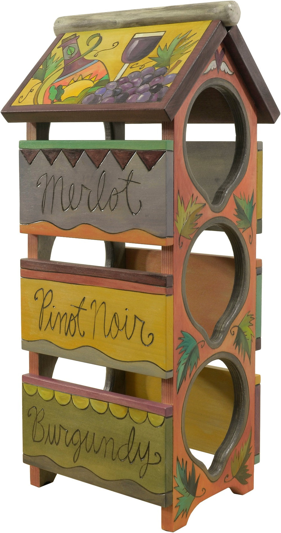 3 Bottle Wine Rack D716349 | Sticks Handmade