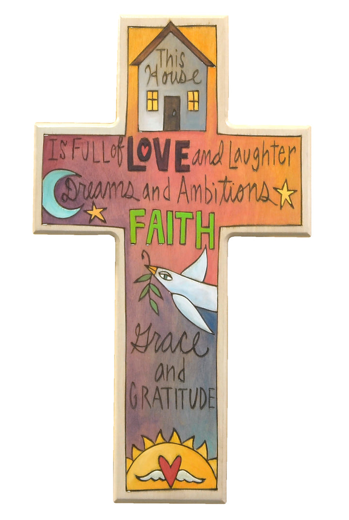 Cross Plaque D716408 | Sticks Handmade