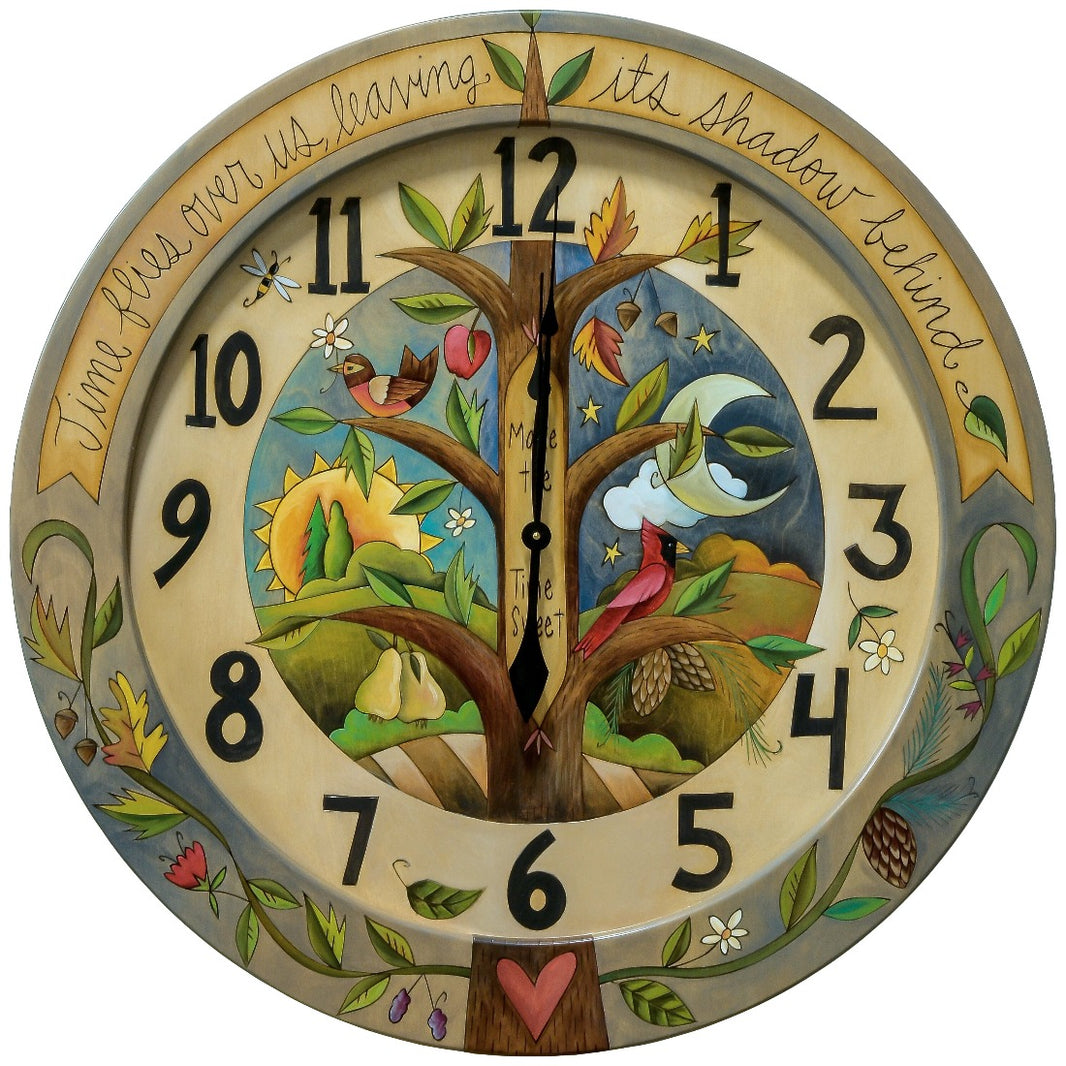 36" Round Wall Clock D71880374 | Sticks Handmade