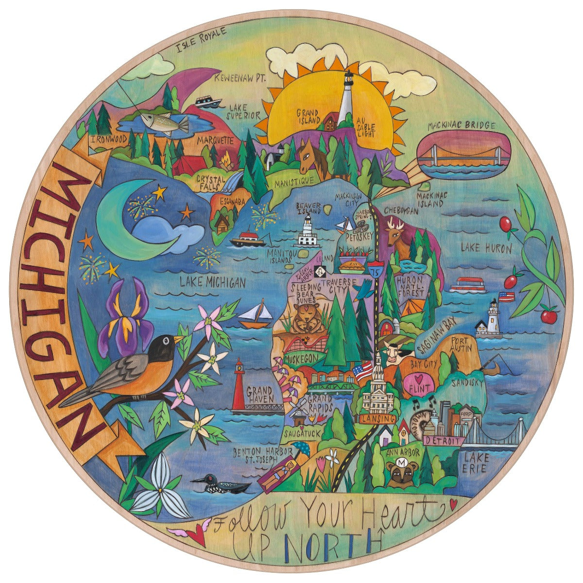"Michigana Mitten" Lazy Susan | Sincerely, Sticks