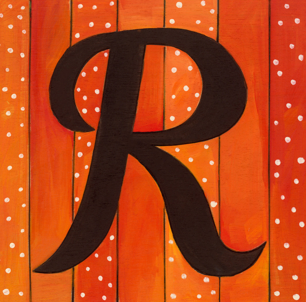 "R" Alphabet Letter Plaque | Sincerely, Sticks