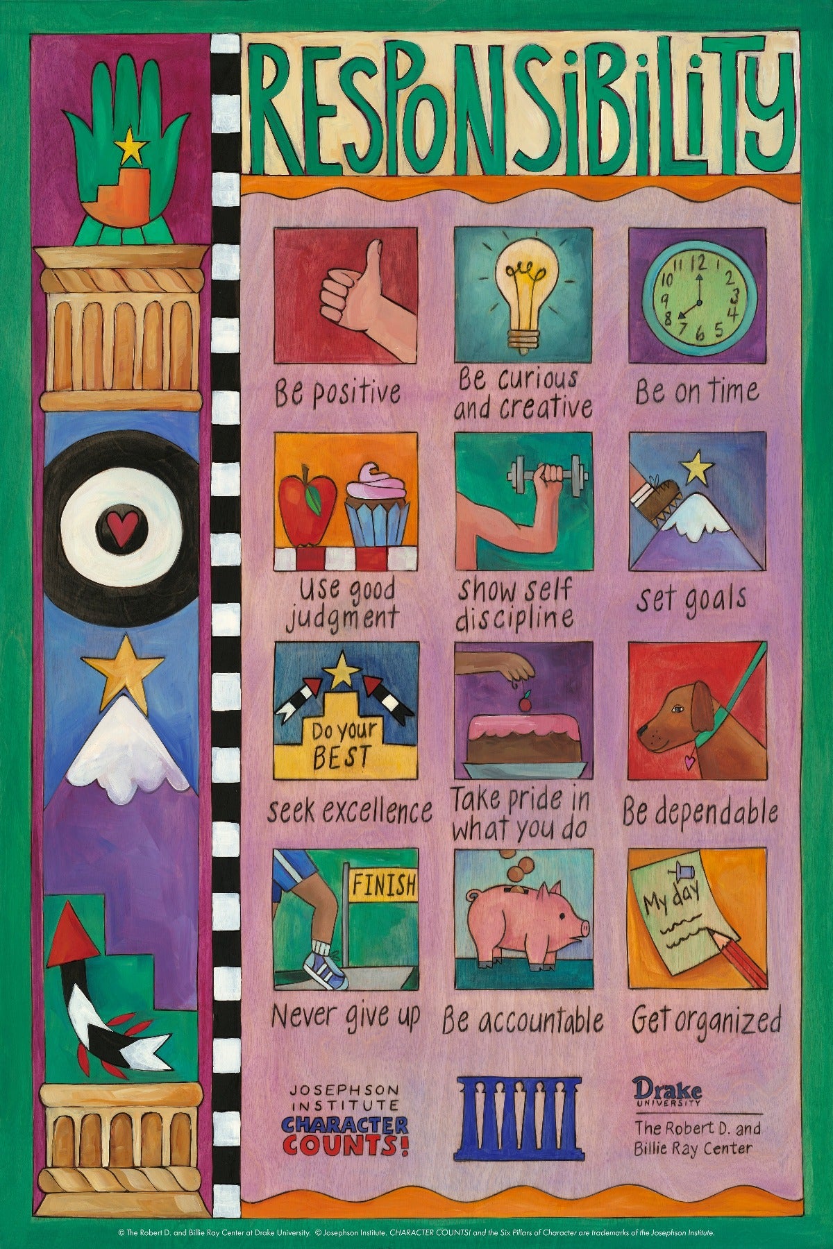 CHARACTER COUNTS! Poster Set 2018 Edition | Sticks Handmade