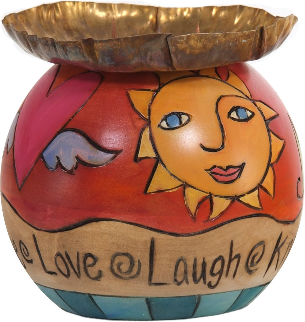 Handmade Wooden Candle Holders - Painted Candle Holders – Sticks