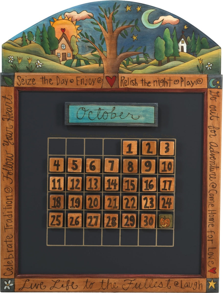 Small Perpetual Calendar S312069 | Sticks Handmade