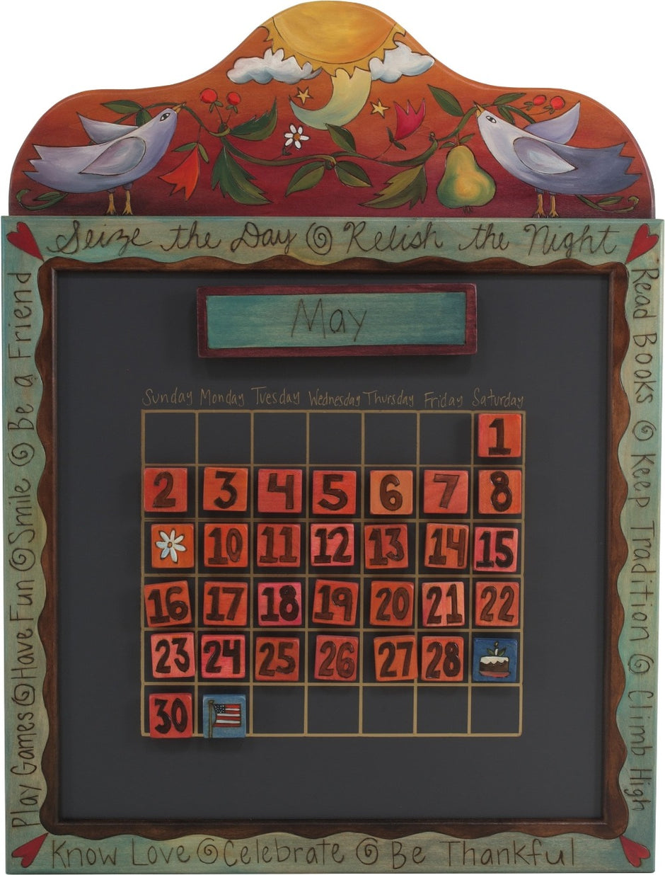 Small Perpetual Calendar S313830 | Sticks Handmade