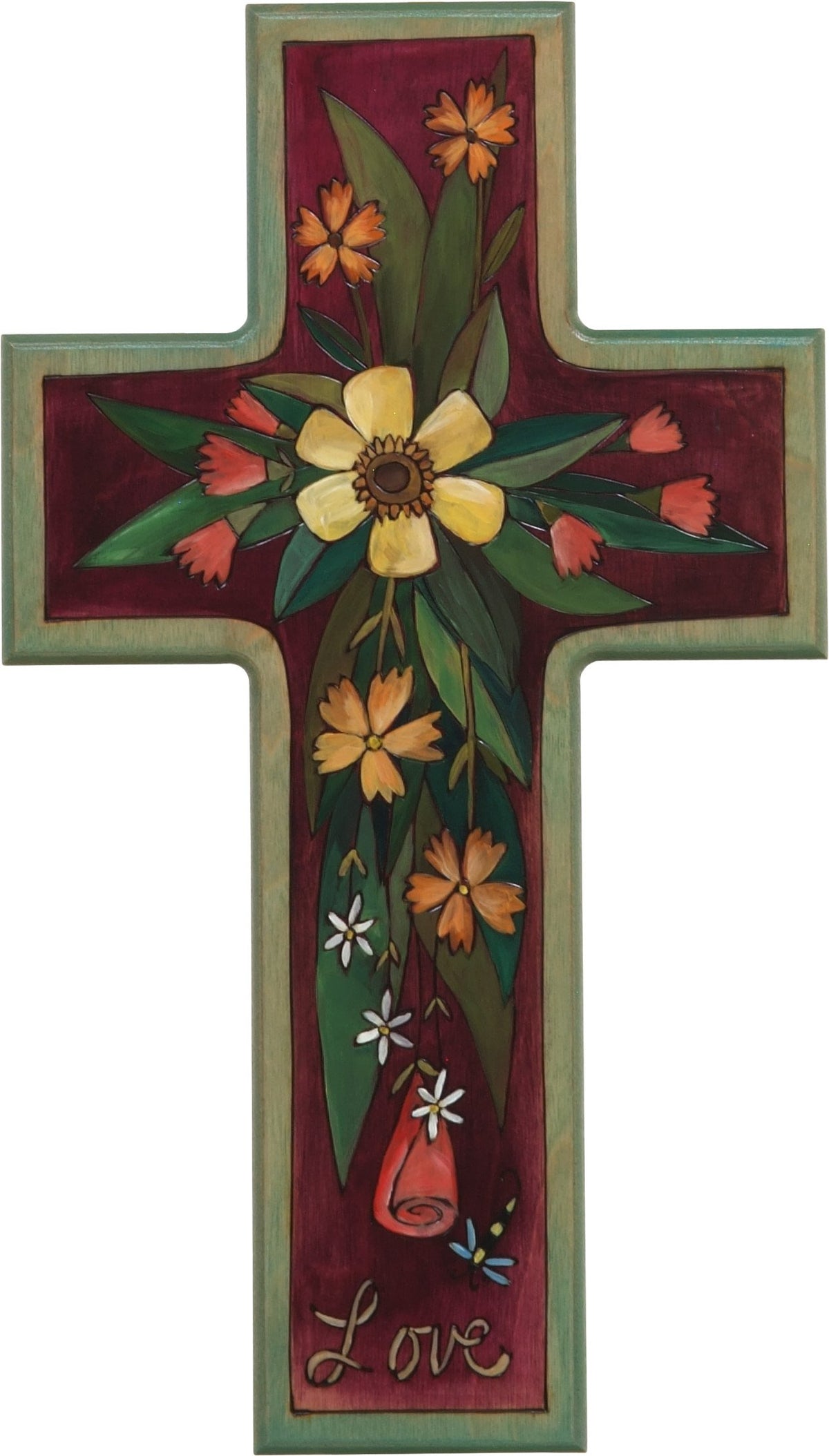 Cross Plaque S314980 | Sticks Handmade