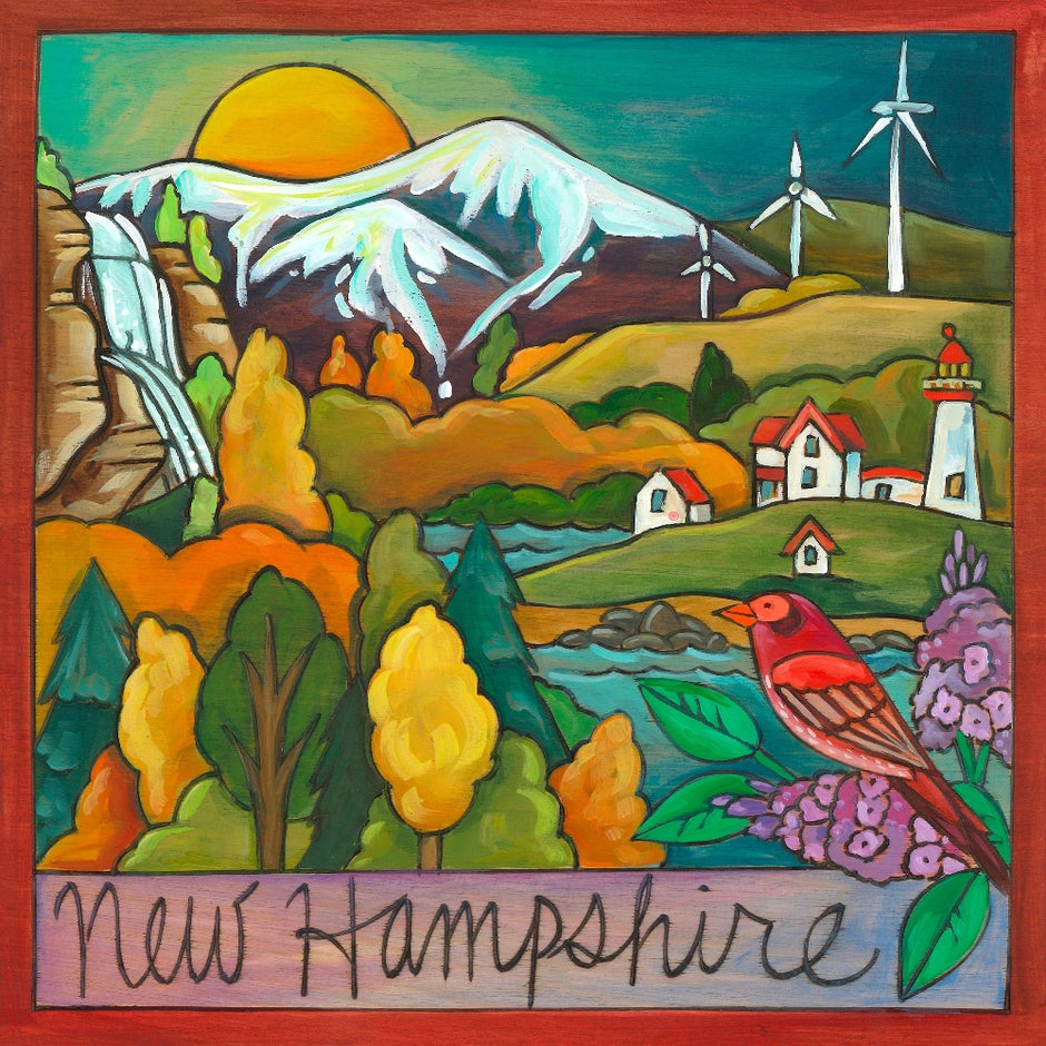 New Hampshire "The Granite State" Plaque | Sincerely, Sticks